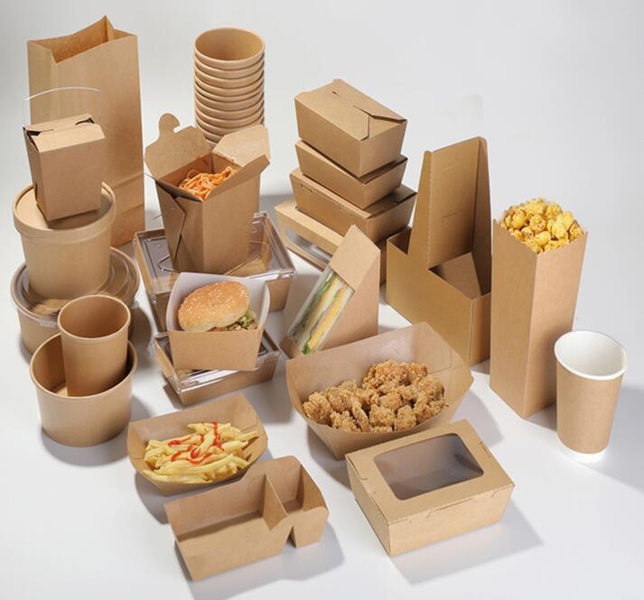 Take Away Food Paper Tray Package