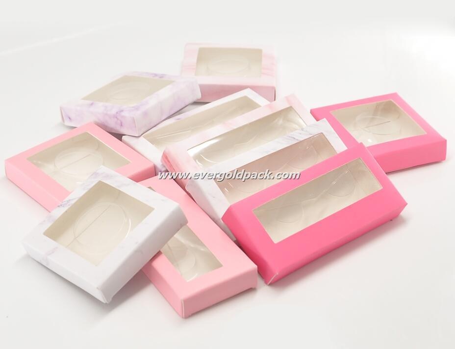 Simplex Custom Cosmetic Paper Box With Logo Printing With Clear PET Window